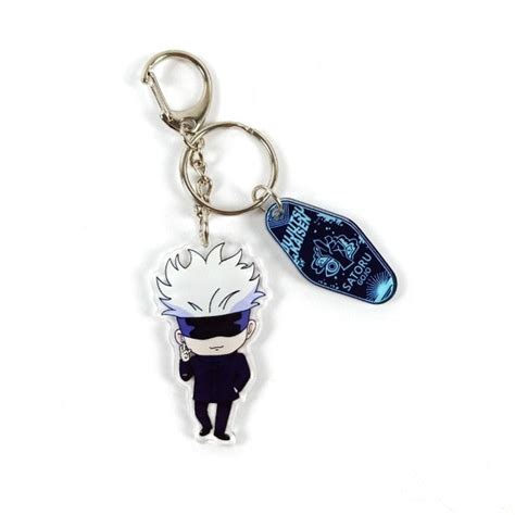 Porte Clés Gojo Satoru Cartoon Jujutsu Kaisen Boutique Jujutsu Kaisen