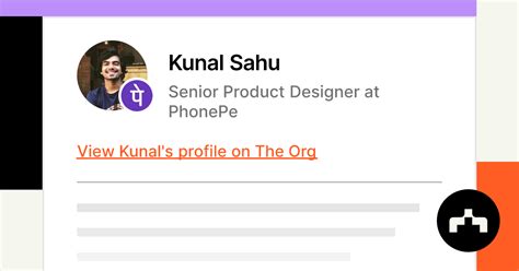 Kunal Sahu Senior Product Designer At Phonepe The Org