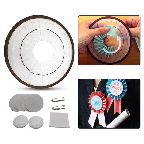 Rosette Maker Diy Paper Back Rosette Without Pin B Grandado
