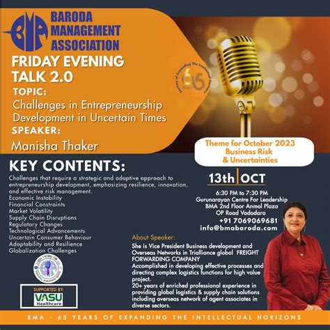 Challenges In Entrepreneurship Development In Uncertain Times Thankyou… Manisha Thaker