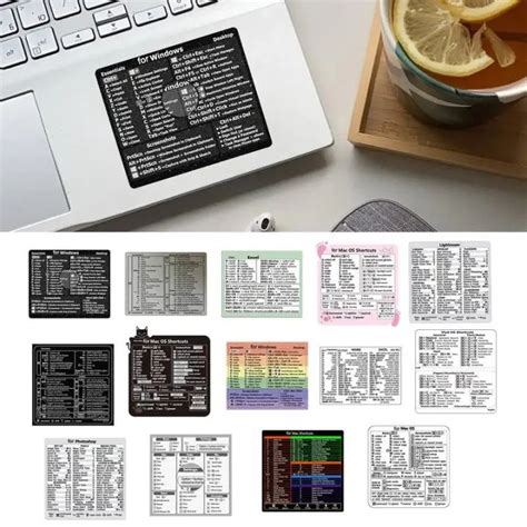 Windows Shortcuts Stickers Portable Windows Pc Computer Reference