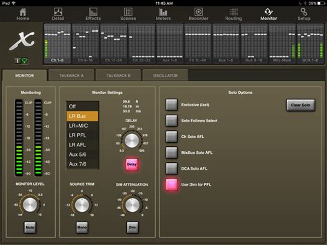 X32 Mix App Tutorial Monitor Tab Dbb Audio By Drew Brashler