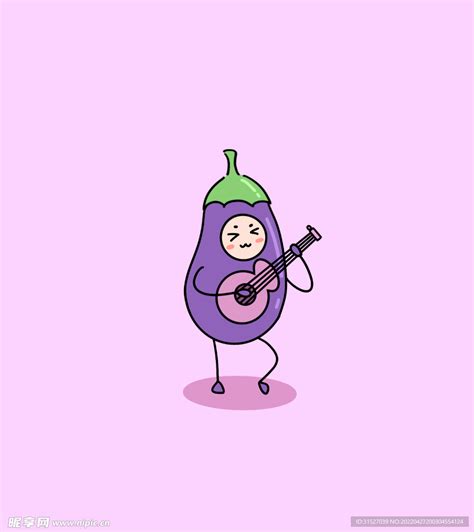 茄子拟人画 茄子拟人简笔画 大山谷图库