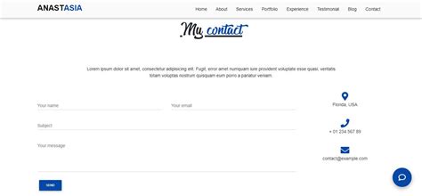 Anastasia Personal Portfolio Responsive Template By Ayoubchebbi