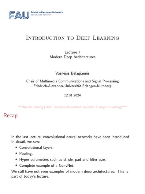 7 Architectures Pdf Deep Learning Computational Neuroscience