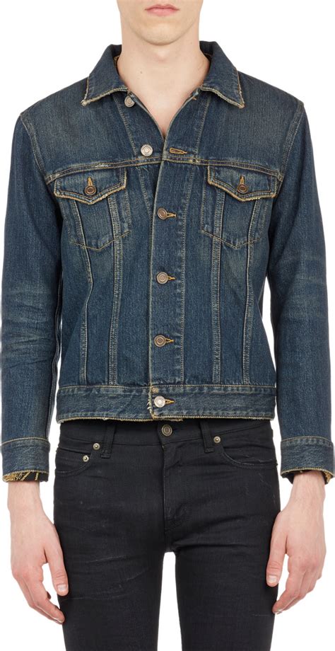 15秋冬saint laurent SLP权志龙同款男士修身夹克外套 长袖牛仔服 pipiwang1111