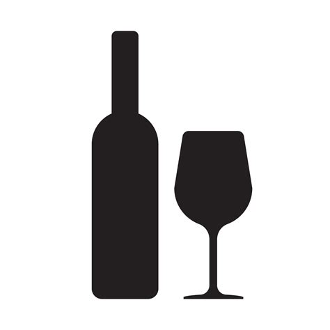 Wine Bottle Silhouette Vector Art Icons And Graphics For Free Download
