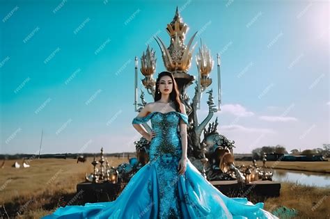 Premium Ai Image Mongolian Girl In Traditional National Dress Neural