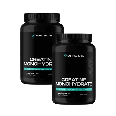 Creatine Monohydrate Twin Pack Strength Recovery Creatine