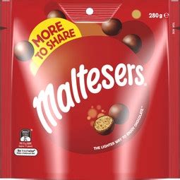 Maltesers Chocolate Fun Size Snack And Share Bag 11 Packs 132g Maltesers