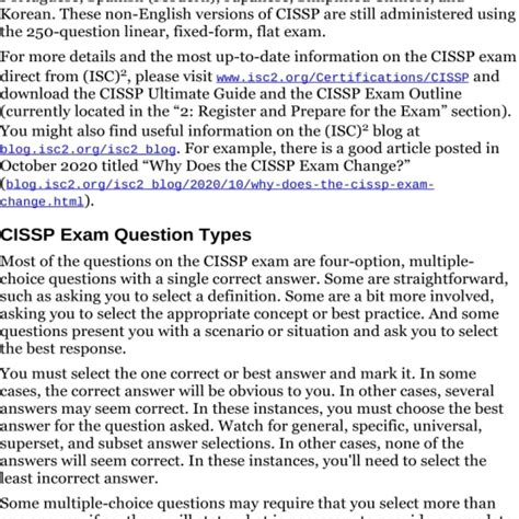 ISC 2 CISSP Certified Information Systems Security Professional