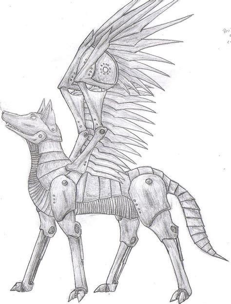 Robot Wolf Drawing At Explore Collection Of Robot Wolf Drawing