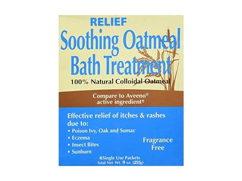 Relief Md Soothing Colloidal Oatmeal Bath Treatment 6 Single Use
