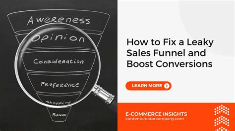 How To Fix A Leaky Sales Funnel And Increase Conversions