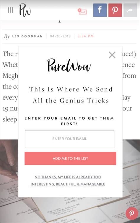 Create A Pop Up Triggered By A Click On The Navigation Menu In Mobile
