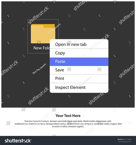 Right Click Save Drop Down Vector Stock Vector Royalty Free 417115828