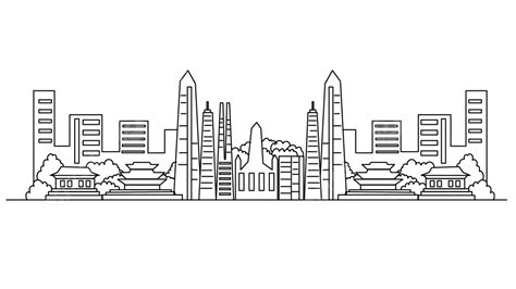 Seoul City Skyline South Korea City Korea Building PNG And Vector