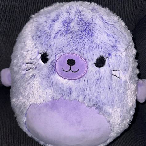 Ellen The Purple Seal Fuzzamallow Squishmallow 12 Depop