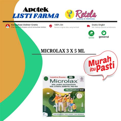 Jual Microlax 3 X 5 Ml Shopee Indonesia