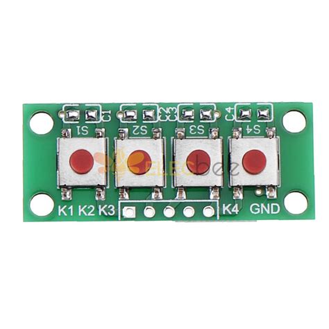 1x4 4 keys button 5 pin keypad keyboard module mcu board