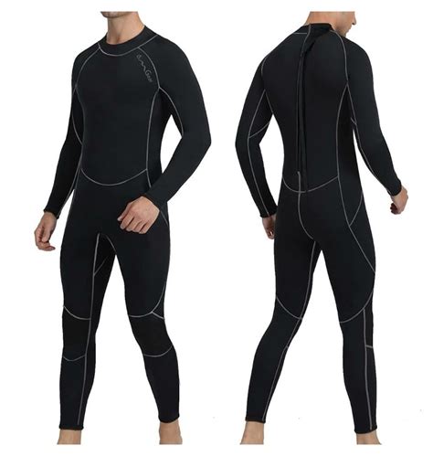 Omgear 잠수복 여성용 3mm 네오프렌 웻슈트 전신 원피스 긴 소매 스쿠버 다이빙 수트 백 지퍼 수 티몬