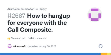 How To Hangup For Everyone With The Call Composite · Azure