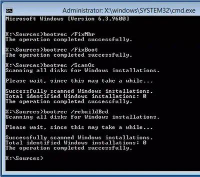 Troubleshooting Access Is Denied Error With Bootrec Fixboot Command