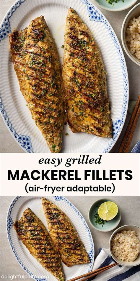 Grilled Mackerel Fillets Air Fryer Adaptable In 2022 Grilled