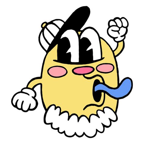 Diseño Png Y Svg De Personaje De Dibujos Animados Retro De Año Nuevo