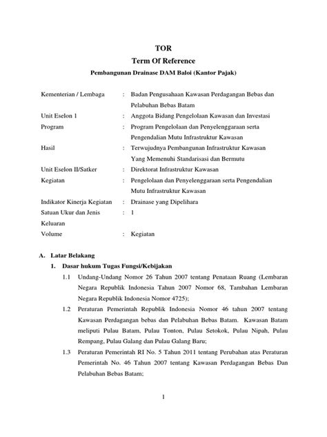 Drainase Dam Baloi Pdf