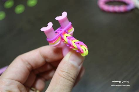 룸밴드 실리콘팔찌 만들기 컬러밴드 공예 만드는법 네이버 블로그
