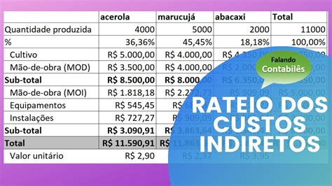 Exemplos De Custos Diretos Braincp