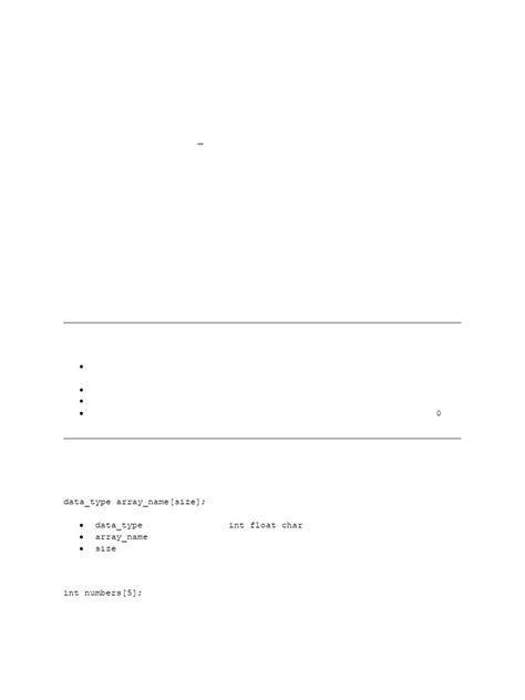 unit 4 arrays pdf string computer science integer computer