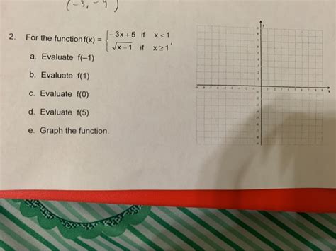 Solved 2 For The Function F X 3x 5 If X