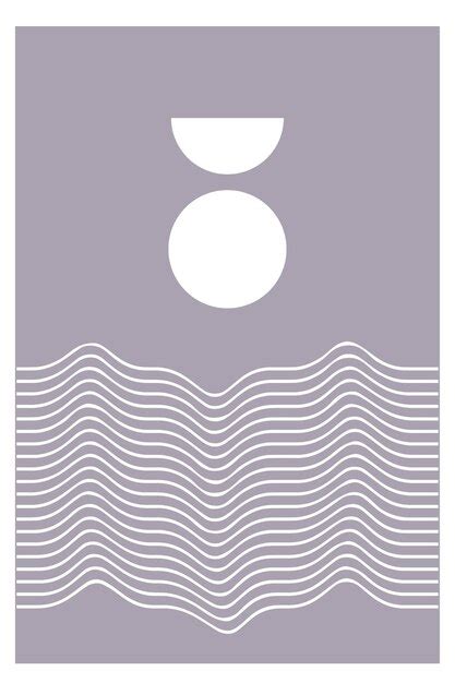 Premium Vector Graphic Monochrome Minimalist Boho Simple Poster
