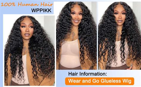 Wppikk Wear And Go Glueless Wigs Human Hair Pre Plucked