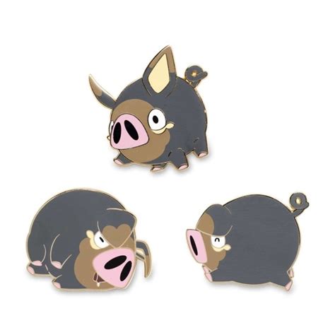 Lechonk Pokémon Pins 3 Pack Pokémon Center Official Site