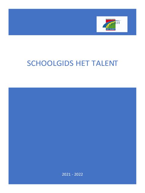Fillable Online Schoolgids Het Talent Mobilecms Blob Core Windows Net
