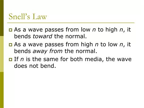 Reflection Refraction And Diffraction Ppt