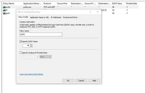 在windows计算机上启用dscp Qos标记 Cisco