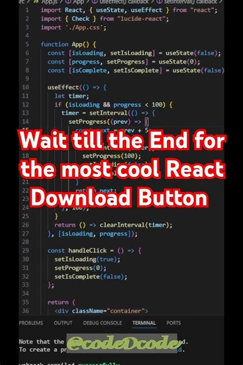 Next Level React Download Button Animation🔥reactjs Javascript Css