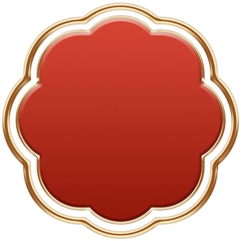 花瓣素材 电商中国风中式国潮3D立体红色标题框边框元素 193300041