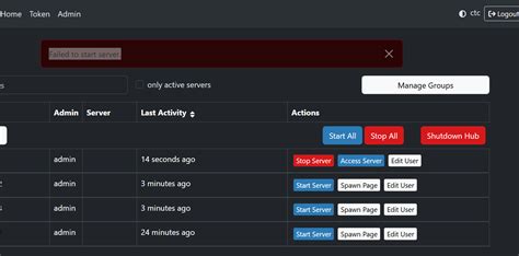 Failed To Start Server Or Login As Other Usersjupyterhub Run As Daemon Jupyterhub Jupyter