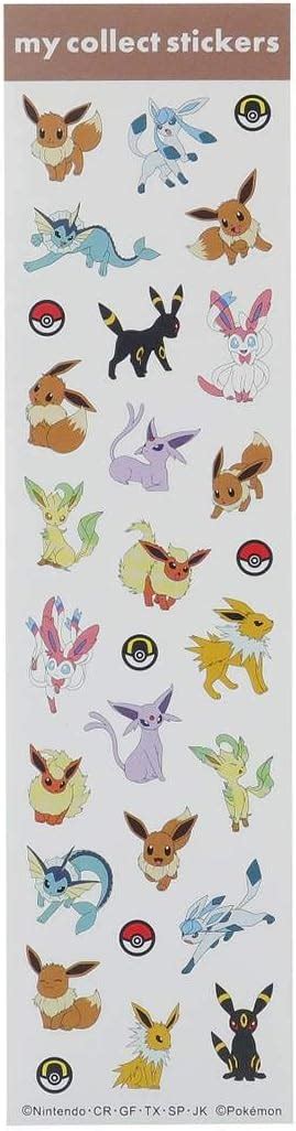 Jp カミオジャパン ポケットモンスター 4サイズステッカーズ イーブイ ピクセルアート 007238 文房具