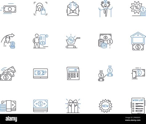 Customer Development Outline Icons Collection Customer Development Research Interaction