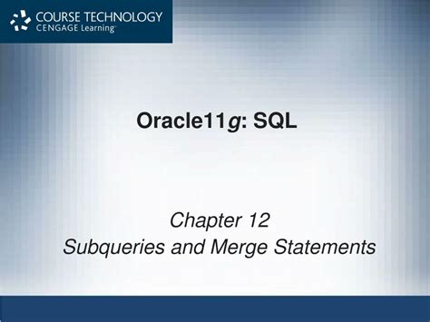 PPT Oracle11 G SQL PowerPoint Presentation Free Download ID 6190354