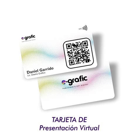 Tarjeta Digital Con Tecnolog A Nfc Egrafic Imprenta En Linea