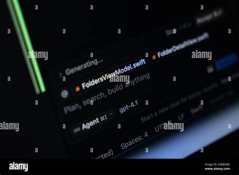 Poznan Poland April 14 2025 Close Up Of Cursor Editor Running Gpt