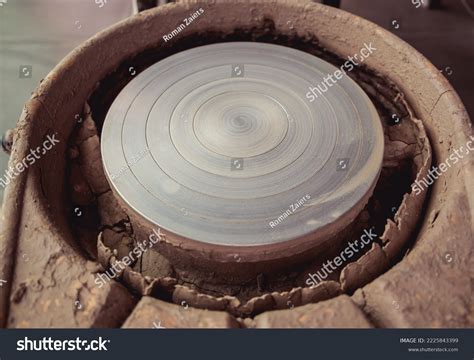 Potters Wheel Lump Clay On Stock Photo 2225843399 Shutterstock