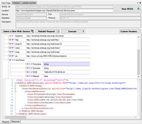 Web Service Test Client Overview